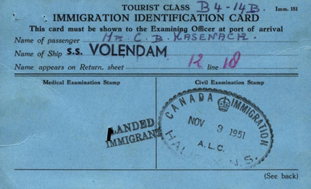 Artifacts-Immigration Related Documents | Canadian Museum of ...