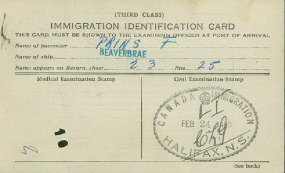 Artifacts-Immigration Related Documents | Canadian Museum of ...