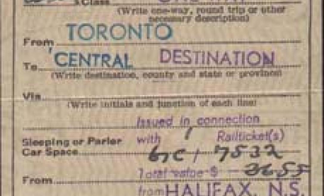 Artifacts-Ship and Train Memoribilia | Canadian Museum of Immigration ...