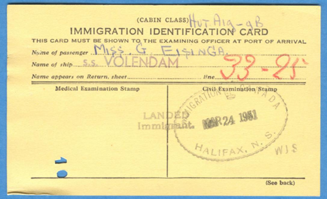 Artifacts-Immigration Related Documents | Canadian Museum of ...
